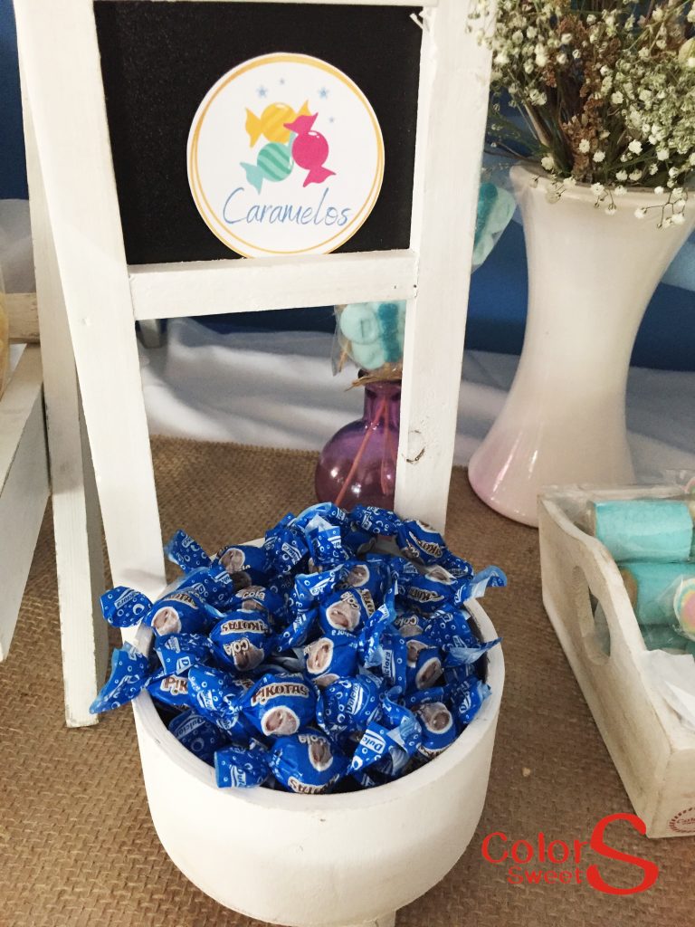 Mesa dulce en tonos azulados - Colorssweets